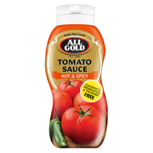All Gold Tomato Hot & Spicy Sauce, 350ml — AubergineFoods CA