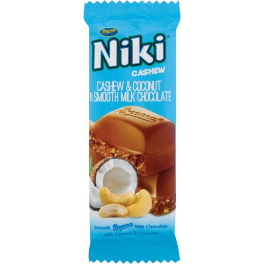 (Expired) Beacon Niki Cashew & Coconut Chocolate Slab 80g ...