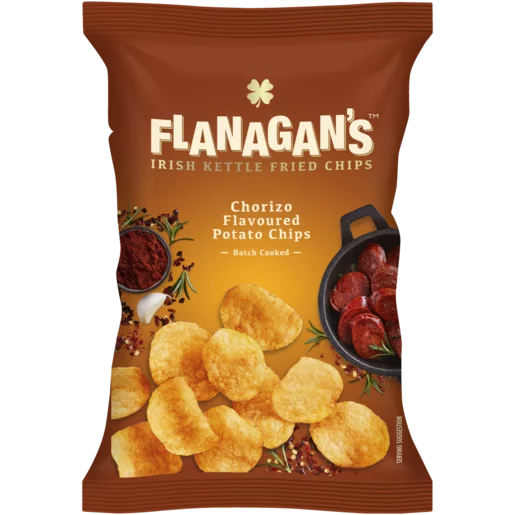 Flanagan's Spanish Chorizo Flavoured Chips 120g — AubergineFoods CA