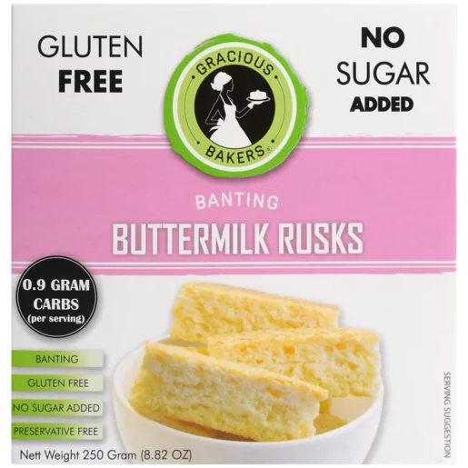 Gracious Bakers Buttermilk Rusks 250g — AubergineFoods CA