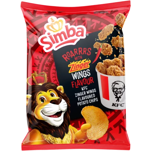 Simba KFC Zinger Wings Flavour Potato Chips 120g — AubergineFoods CA