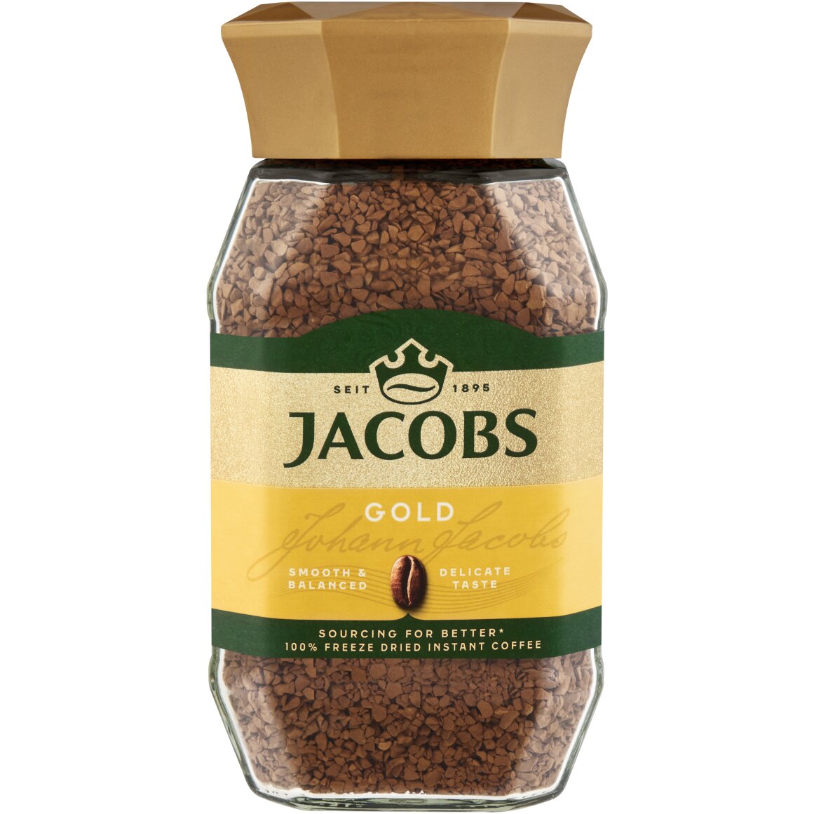 Jacobs Krönung Gold Mild Instant Coffee 200g — AubergineFoods CA