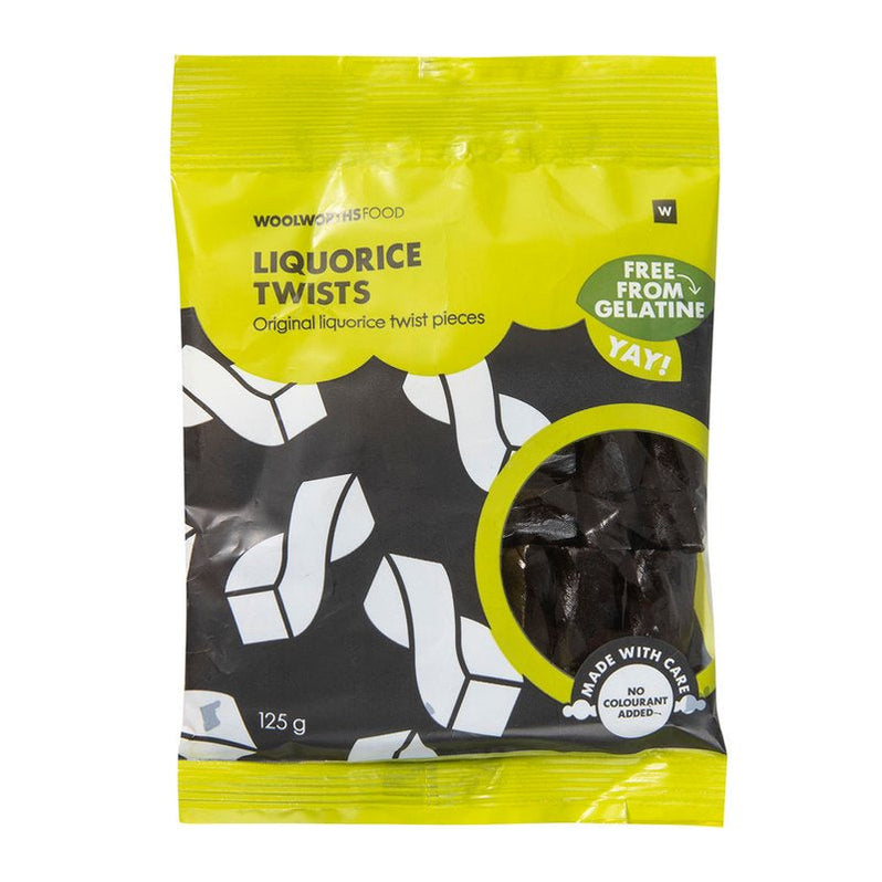 Woolworths Liquorice Twists 125g — AubergineFoods CA