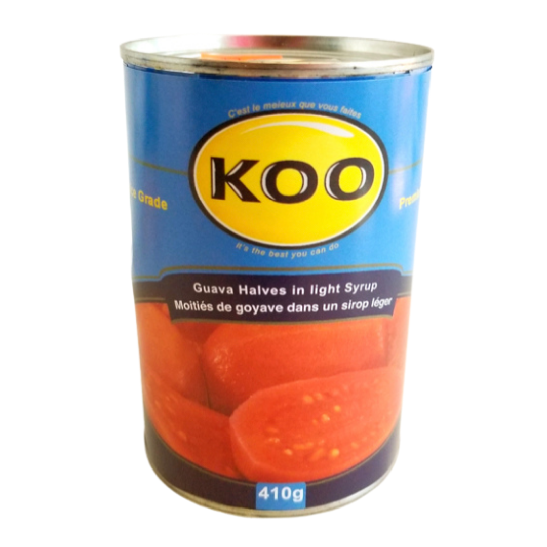 KOO Guava Halves in Light Syrup, 410g — AubergineFoods CA