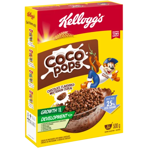 Kellogg's Coco Pops Chocolate Flavoured Multigrain Cereal 500g ...