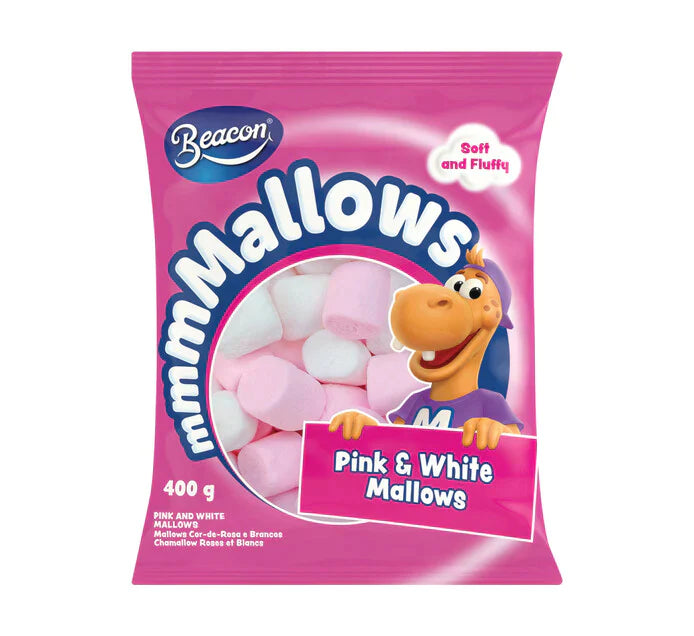 Beacon Mallow Pink & White, 150g — AubergineFoods CA