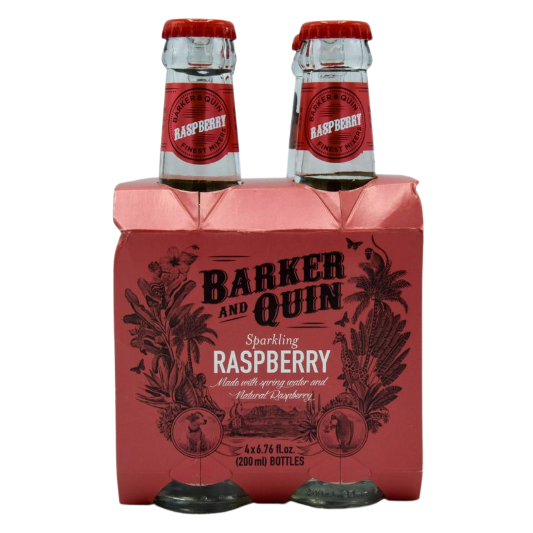 Barker and Quin Raspberry Tonic Water, 4x200ml — AubergineFoods CA